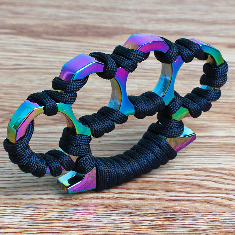 Parachute Cord Solid Knuckle Duster Boxing Four Finger Buckle Self ...