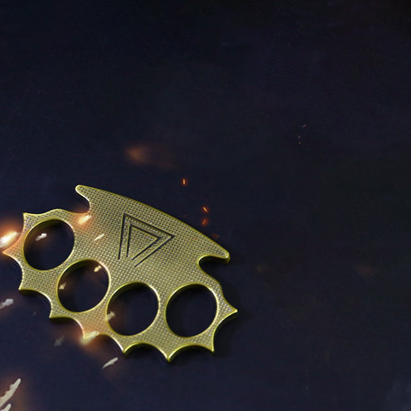 Hedgehog Knuckle Duster Window Breaker Boxing EDC Tool – Brass Knuckle