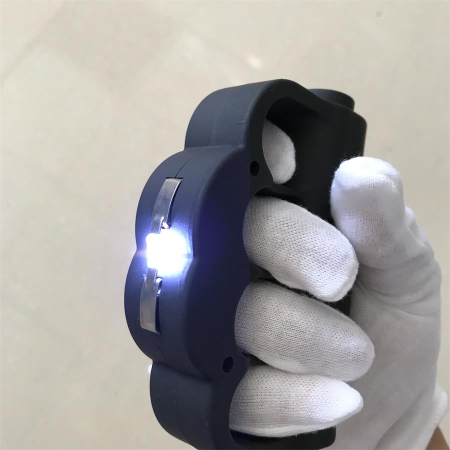 Stun Gun Knuckle Electric Shock Stick Flashlight – Brass Knuckle