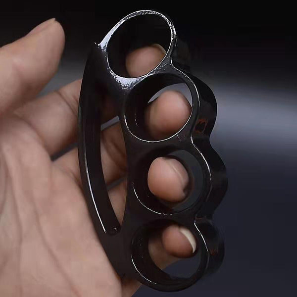 Mini Brass Knuckle Duster Boxing Four Finger Buckle Defense Window ...