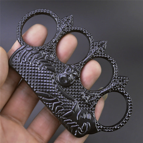 Sea King-Brass Knuckle Duster Boxing Four Finger Buckle Self Defense ...