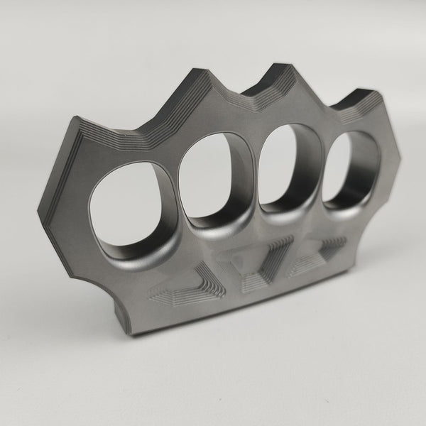 Solid Integrated Steel Knuckle Duster Finger Buckle Self-defense Brok ...