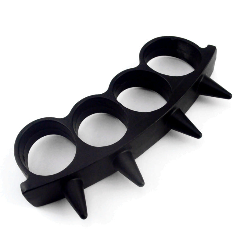 Mini Brass Knuckle Duster Boxing Four Finger Buckle Self Defense Window ...