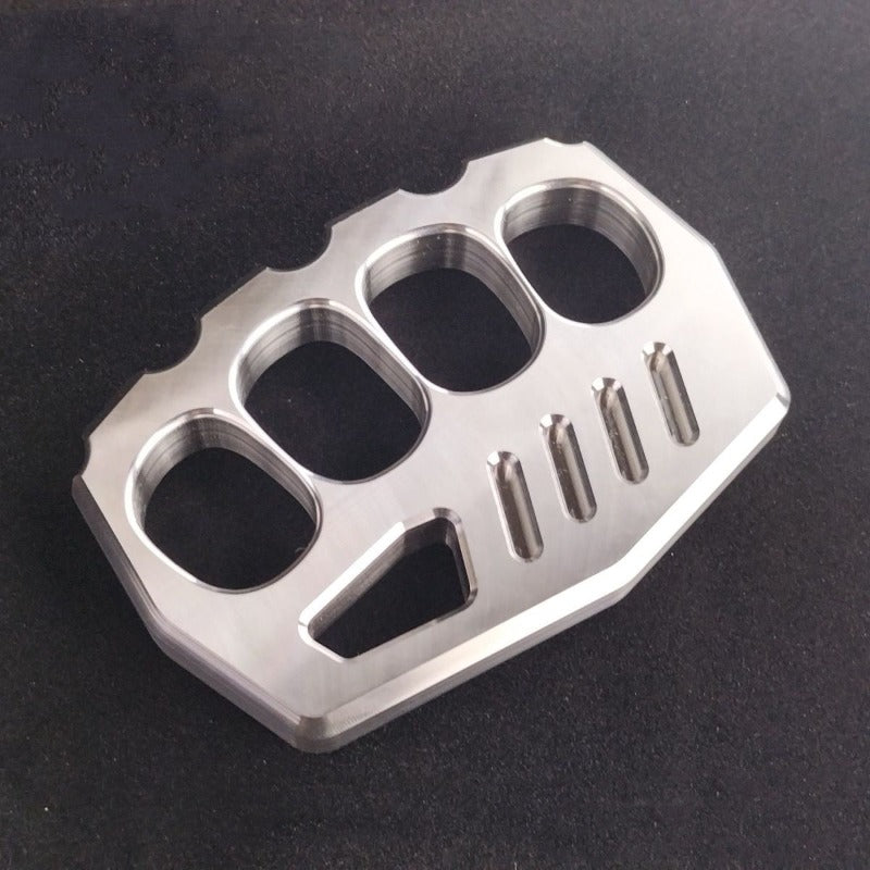Solid Steel Knuckle Duster Self-defense Four Finger Window Breaking ...